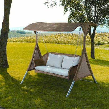 Teak Garden Swing, Teak wood outdoor Swing with canvas in KL