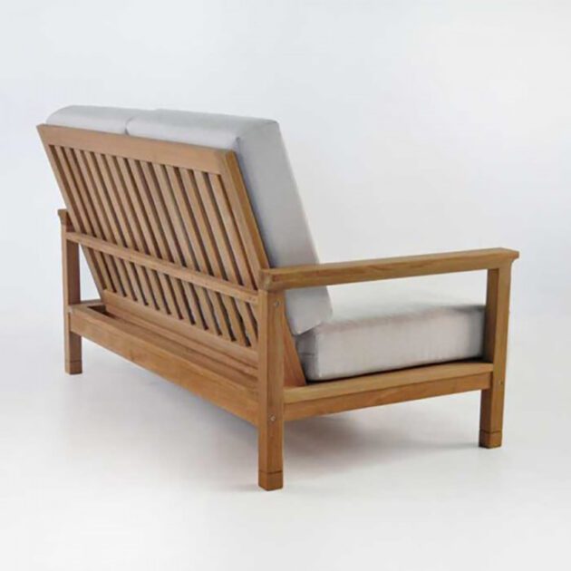 Teak wood sofa, wooden outdoor sofa, teak sofa set for outdoor